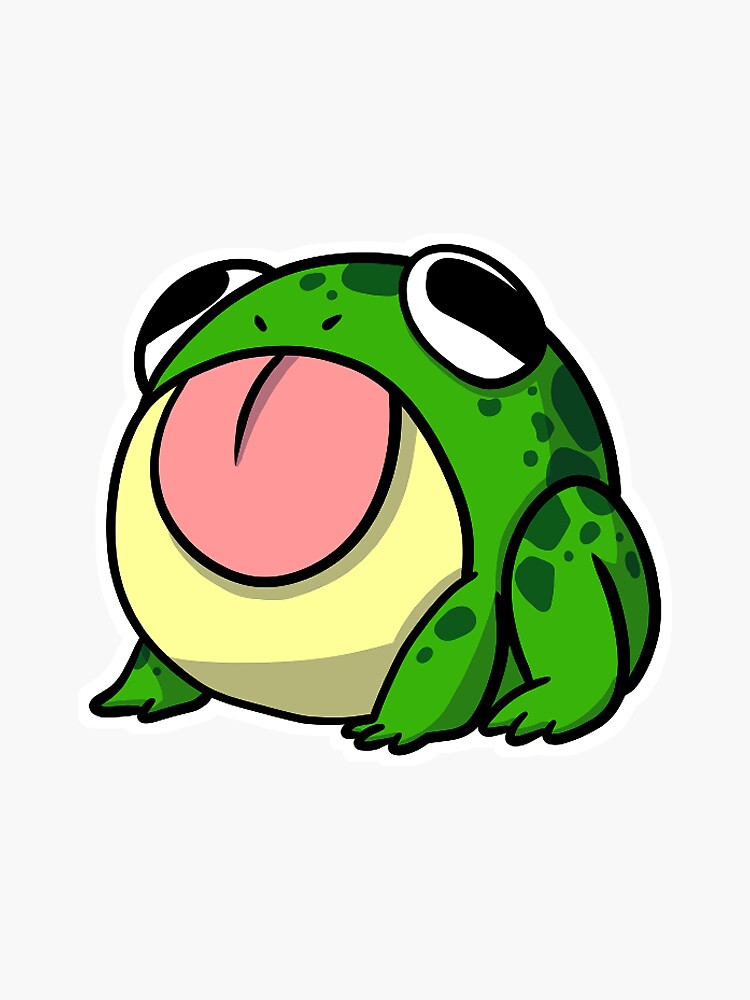 "Ribbit the frog" Sticker for Sale by RattentrollShop | Redbubble