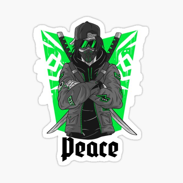 "Peace Ninja" Sticker for Sale by FightingStyle | Redbubble