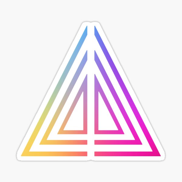 "Rainbow Prism Symbol" Sticker for Sale by -Panda-Monium- | Redbubble