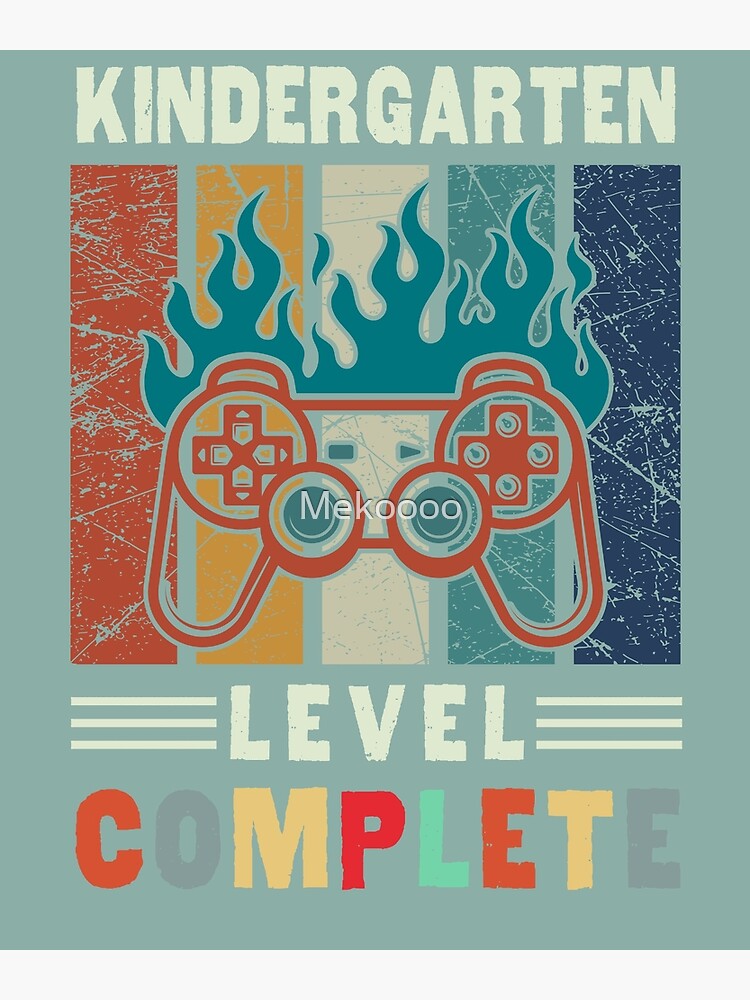 "Kindergarten Graduation Level Complete video gamer Gaming Class 2021 ...