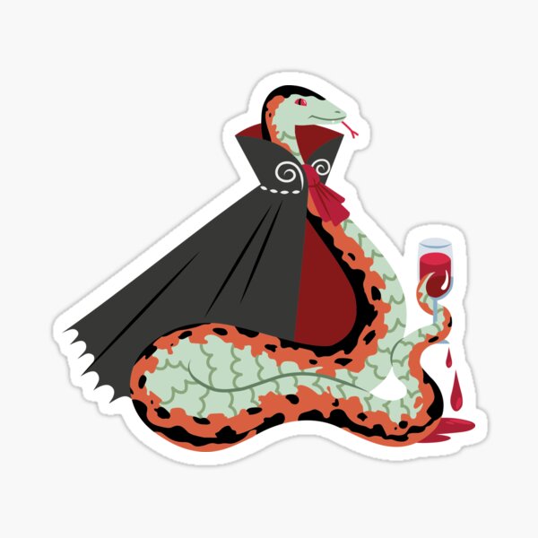 "Vampire Garter Snake" Sticker for Sale by ReptiGene | Redbubble