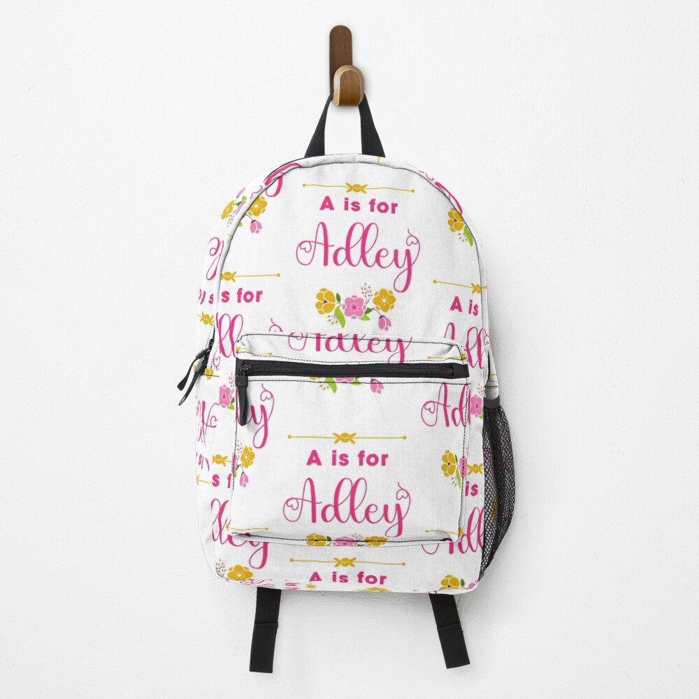 "A For Adley - A Is For Adley" Backpack for Sale by Dinudi | Redbubble