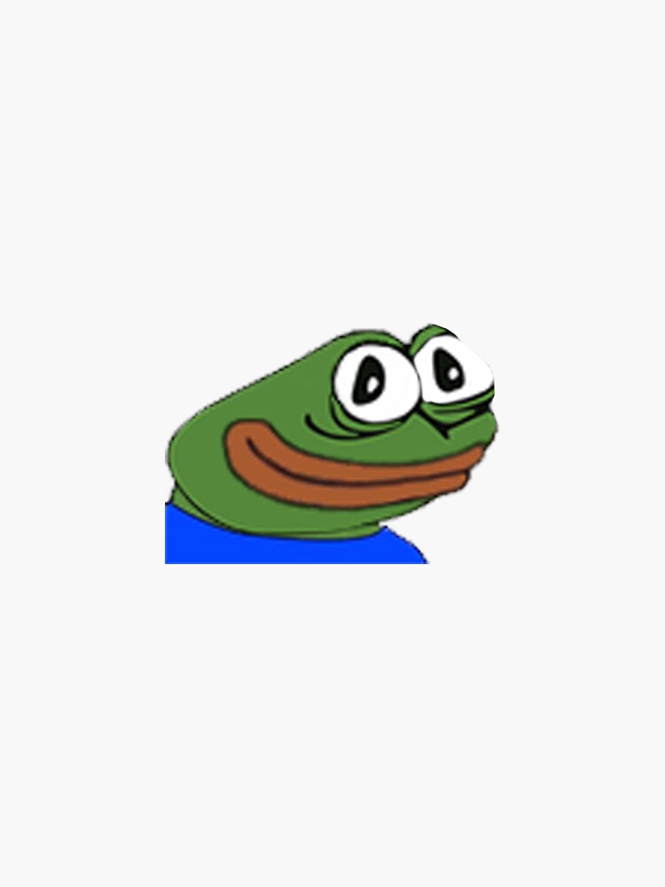 Pegatina «okayge forsen emote contracción» de GoldenMinerMan3 | Redbubble