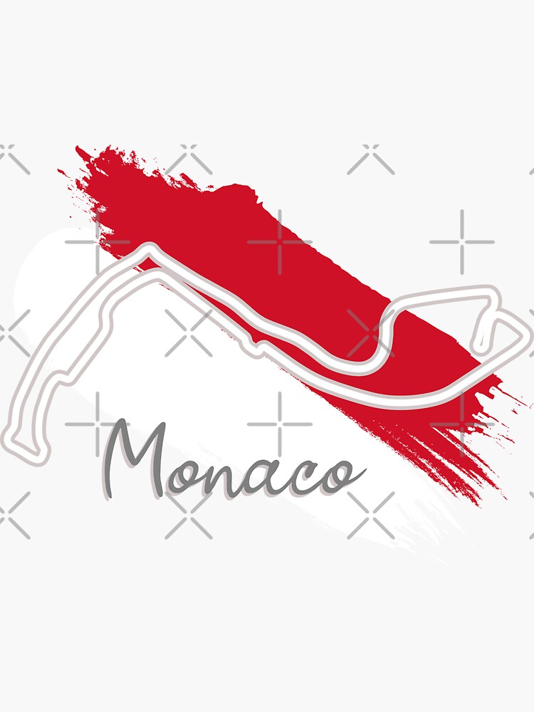 "Monaco Circuit" Sticker by MadCarnival | Redbubble