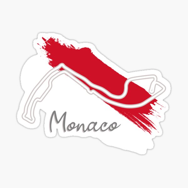 "Monaco Circuit" Sticker by MadCarnival | Redbubble