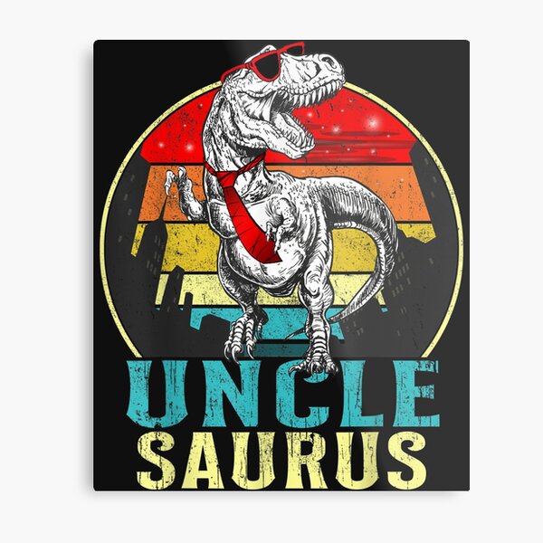 Lámina metálica «Camiseta del día del padre del tío saurus T Rex del ...