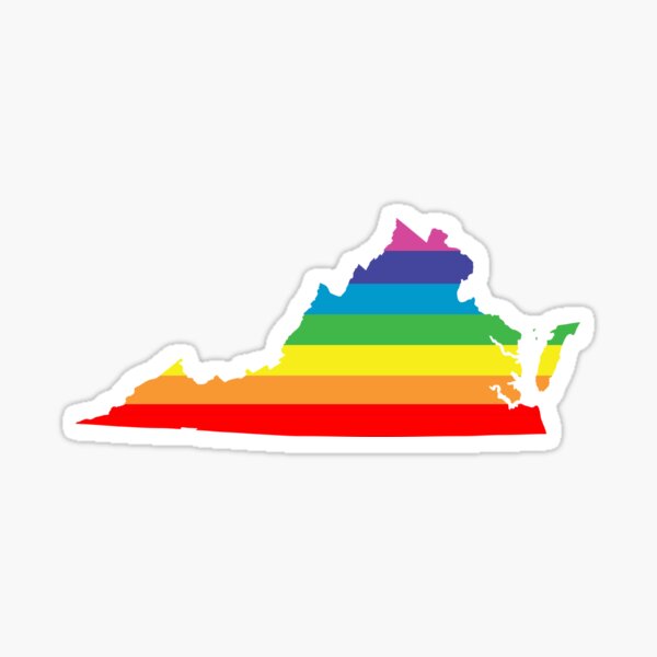 "virginia rainbow" Sticker by chromatosis | Redbubble