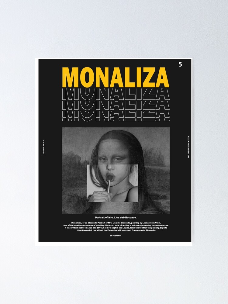 "Modern Monaliza" Poster for Sale by irmnrkrkyn12 | Redbubble
