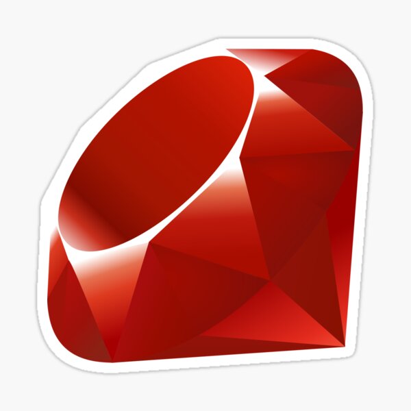 "ruby logo " Sticker for Sale by buzz-inc | Redbubble