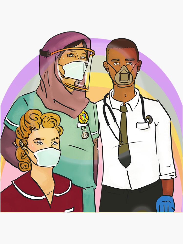 "PPE for NHS" Sticker for Sale by TessellationTec | Redbubble