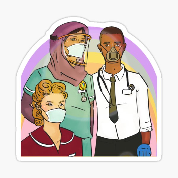 "PPE for NHS" Sticker for Sale by TessellationTec | Redbubble