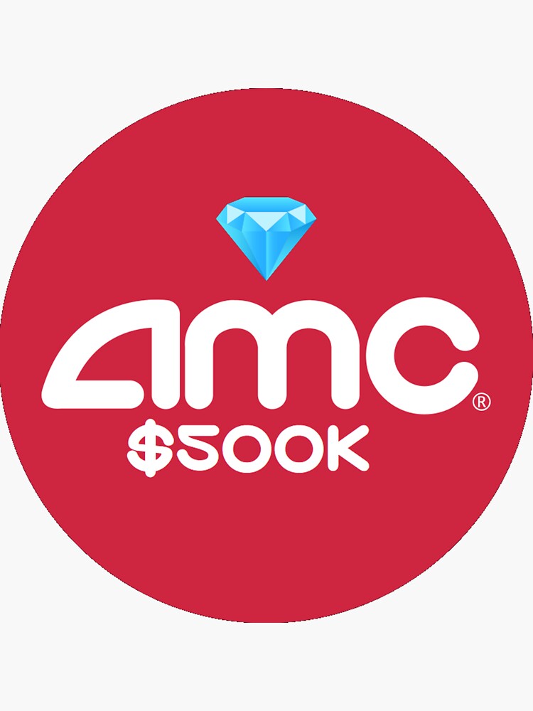 "AMC $500k" Sticker for Sale by mortis2600 | Redbubble
