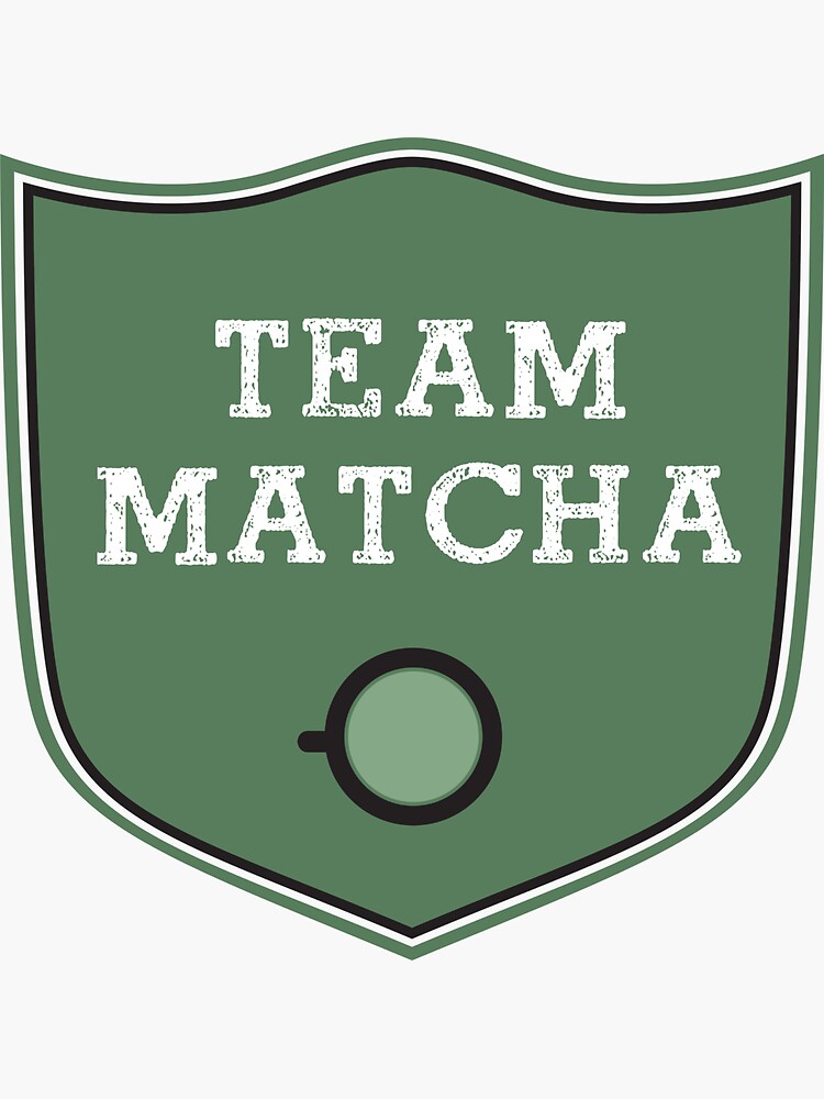"Team Matcha" Sticker for Sale by field3 | Redbubble