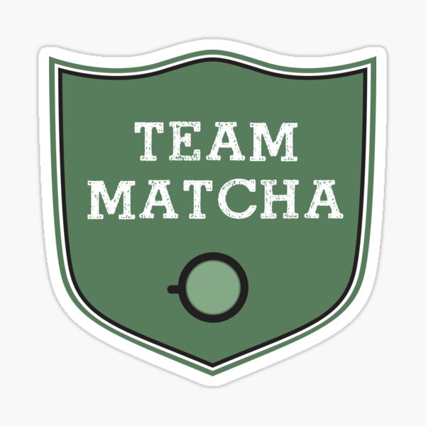 "Team Matcha" Sticker for Sale by field3 | Redbubble