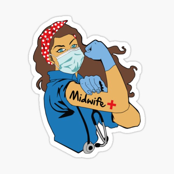 "Midwife Strong Woman" Sticker for Sale by SEXYRECORD | Redbubble