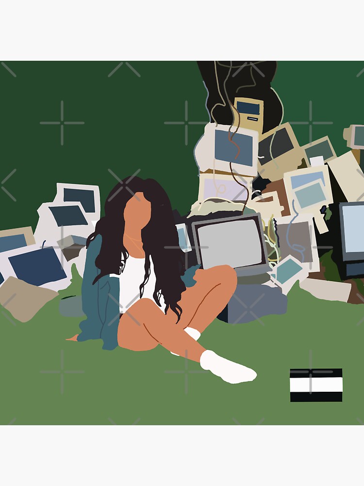 "sza ctrl minimalistic album cover" Sticker for Sale by faithdma ...