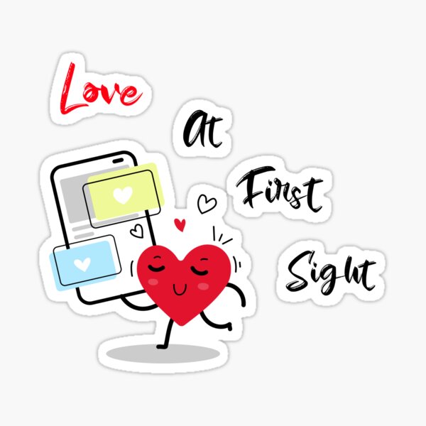 "Love at first sight" Sticker by SKEEstore | Redbubble