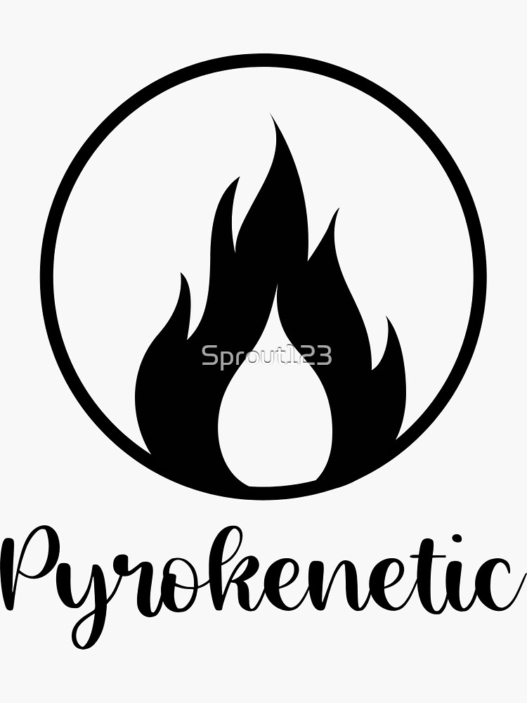 "KOTLC - Pyrokenetic Ability Badge" Sticker for Sale by Sprout123 ...