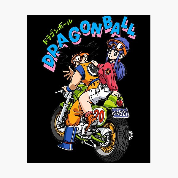 "Dragon Ball - Bulma & Gohan Bike Premium" Photographic Print for Sale ...