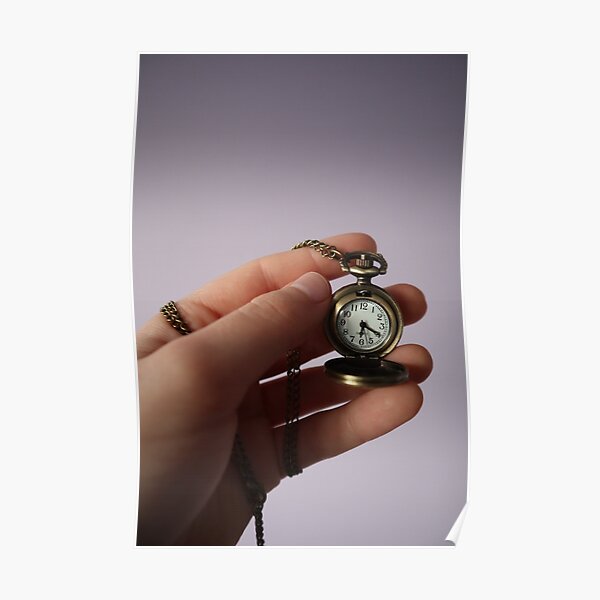 "VINTAGE POCKET WATCH " Poster by handletteringem | Redbubble