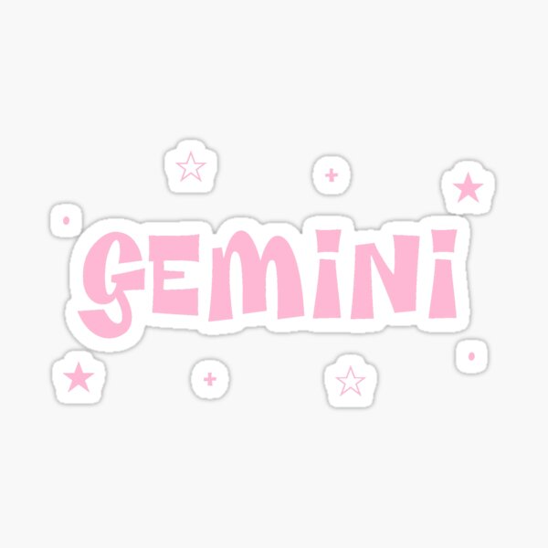 "pink gemini" Sticker for Sale by nayeliplata | Redbubble