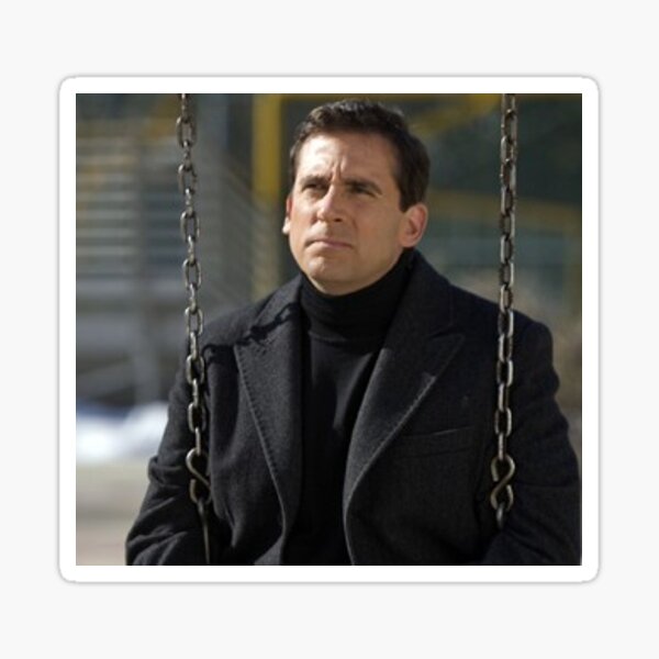 "Sad Michael Scott" Sticker by memeconomy | Redbubble