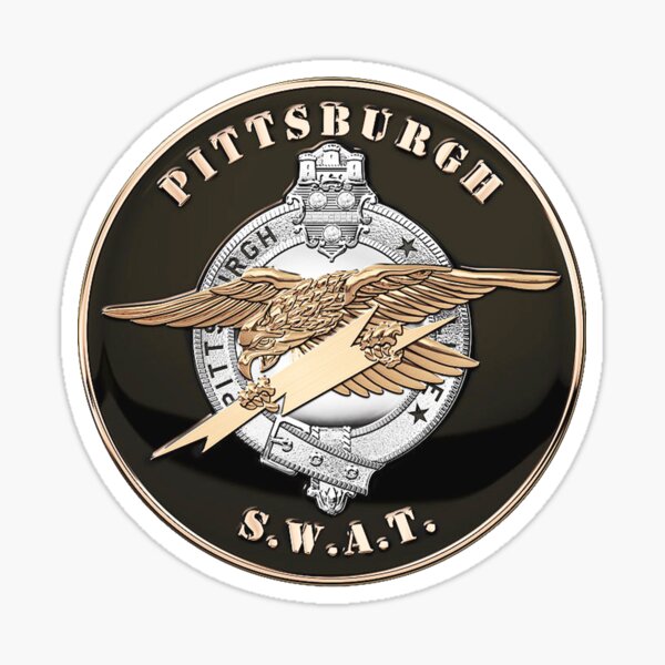 "Pittsburgh Pennsylvania Police SWAT" Sticker by lawrencebaird | Redbubble