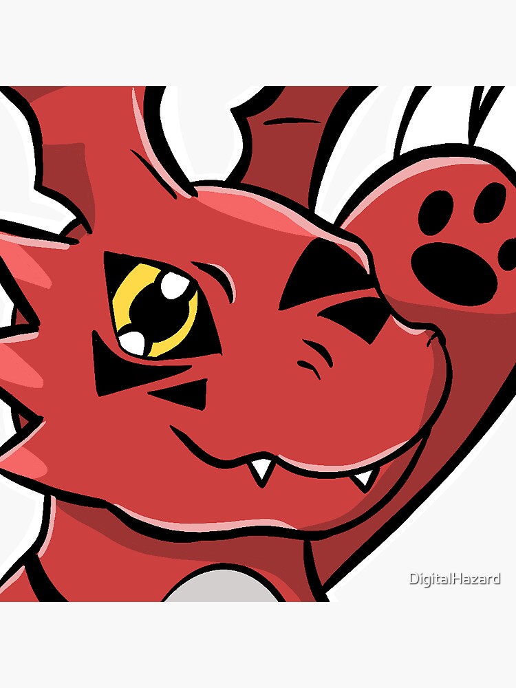 "Digital Hazard Hi" Sticker for Sale by DigitalHazard | Redbubble