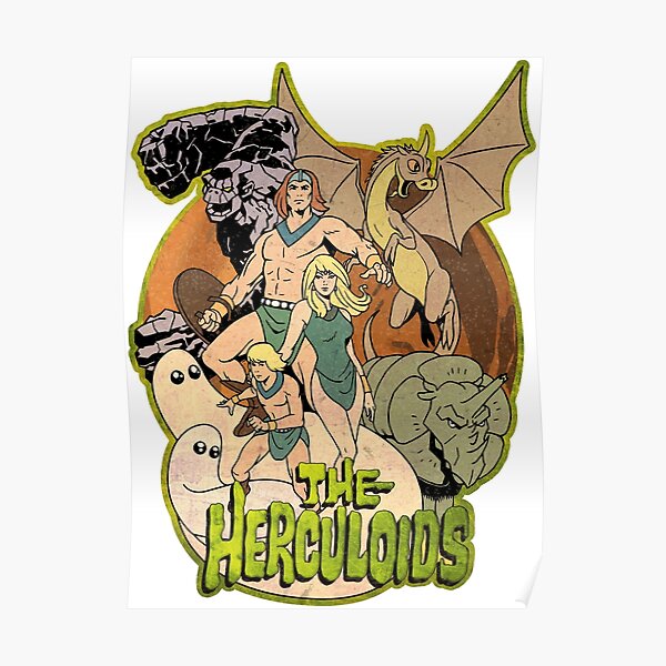 "Tribute to The Herculoids, 60s Animation Characters Grouping" Poster ...