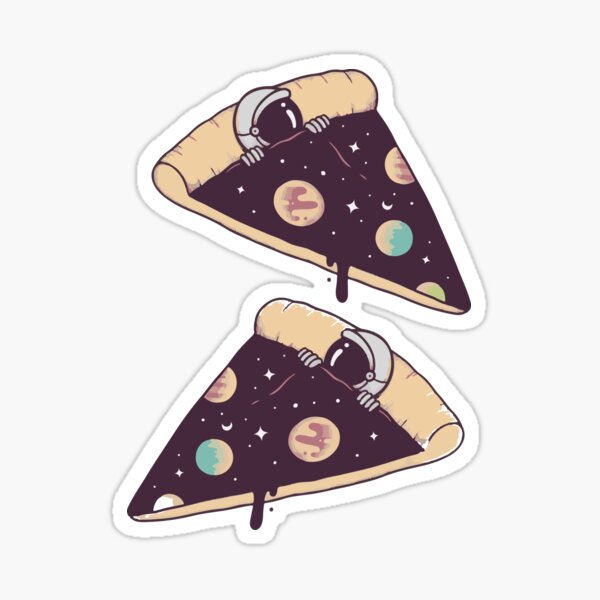 Curvy Girl Decal Pizza Princess Sticker Cute Pizza Lover Illustration ...