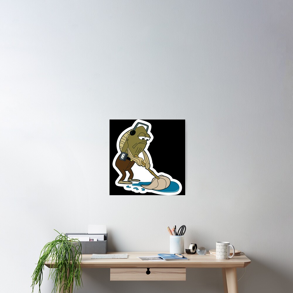 "Fred the Fish Mopping Meme " Poster by Elombs46011 | Redbubble
