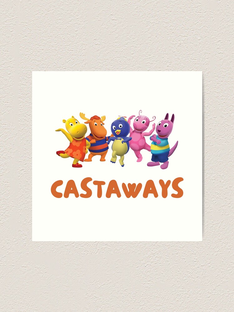 "Castaways Backyardigans Sticker tiktok song" Art Print by cherryblue ...