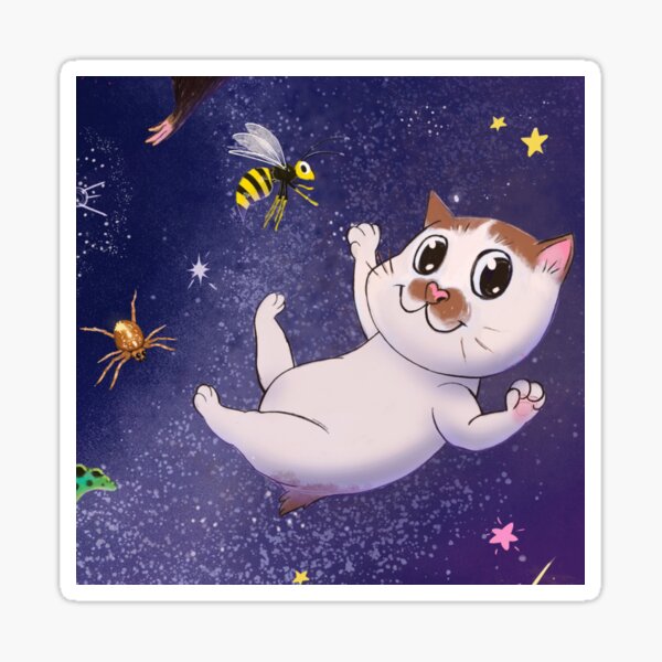 "Manx Cat Mania" Sticker for Sale by BookBuzz | Redbubble