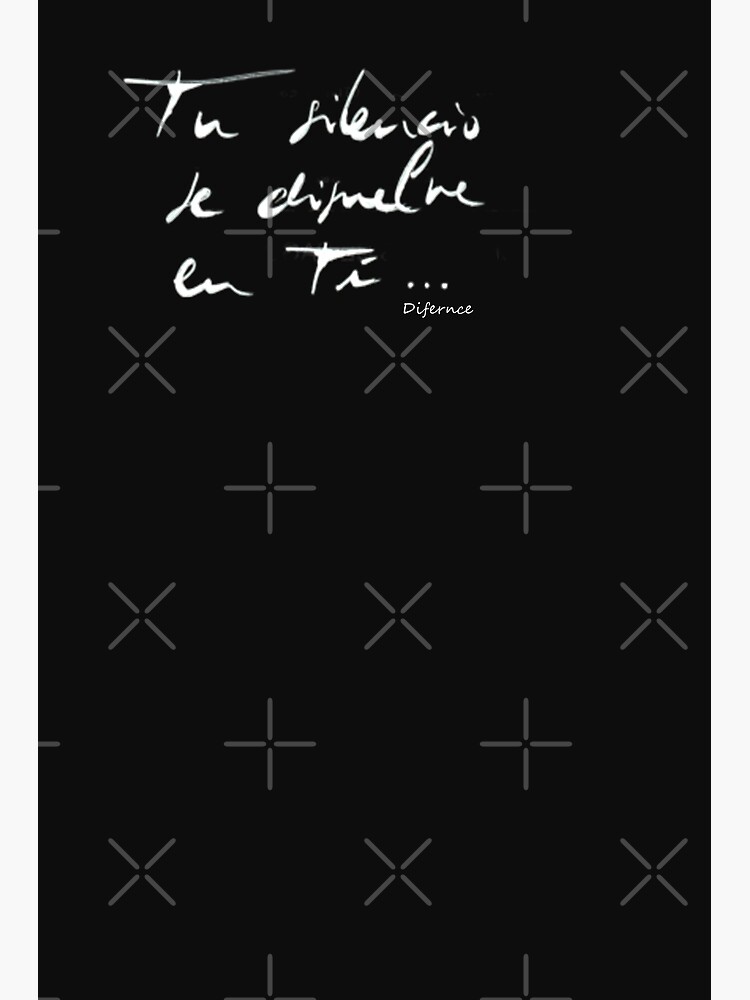 "Your Silence ... Negative ... Poems drawn" Poster for Sale by ...