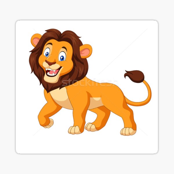 "king lyon" Sticker for Sale by yspmihai | Redbubble