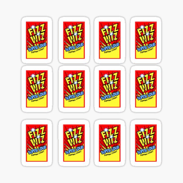 "Fizz Wiz popping candy sweet - Sticker Pack" Sticker by simzzuk ...