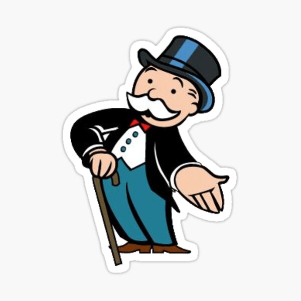 "Monopoly" Sticker for Sale by HolyOats | Redbubble