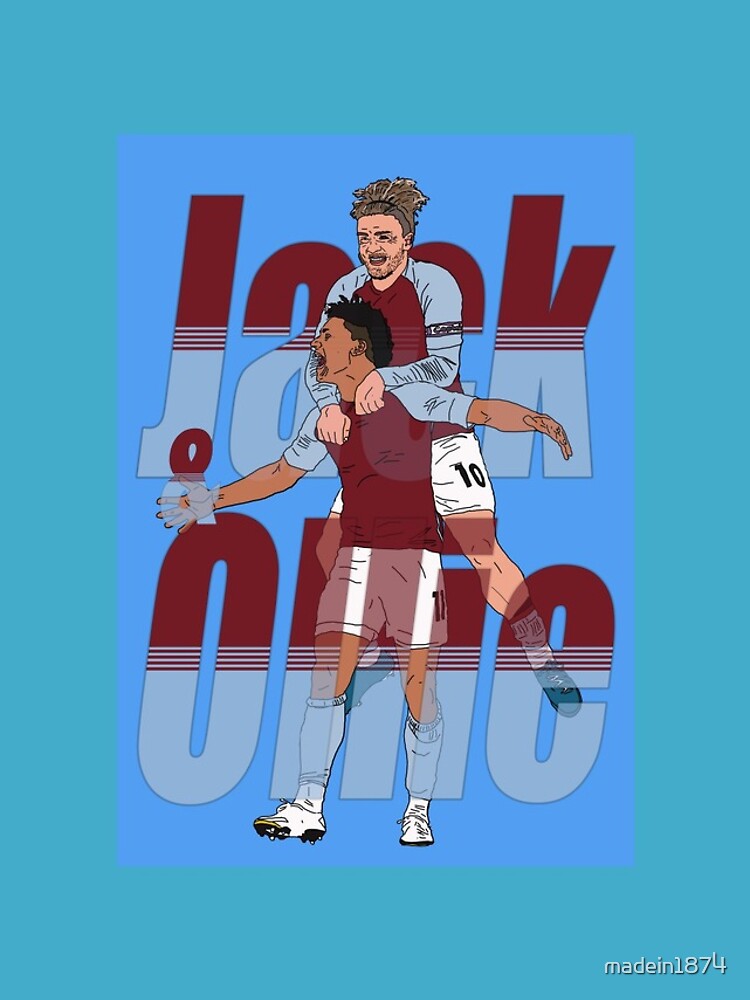 "Aston villa Jack Grealish and Ollie Watkins in celebration AVFC Print ...
