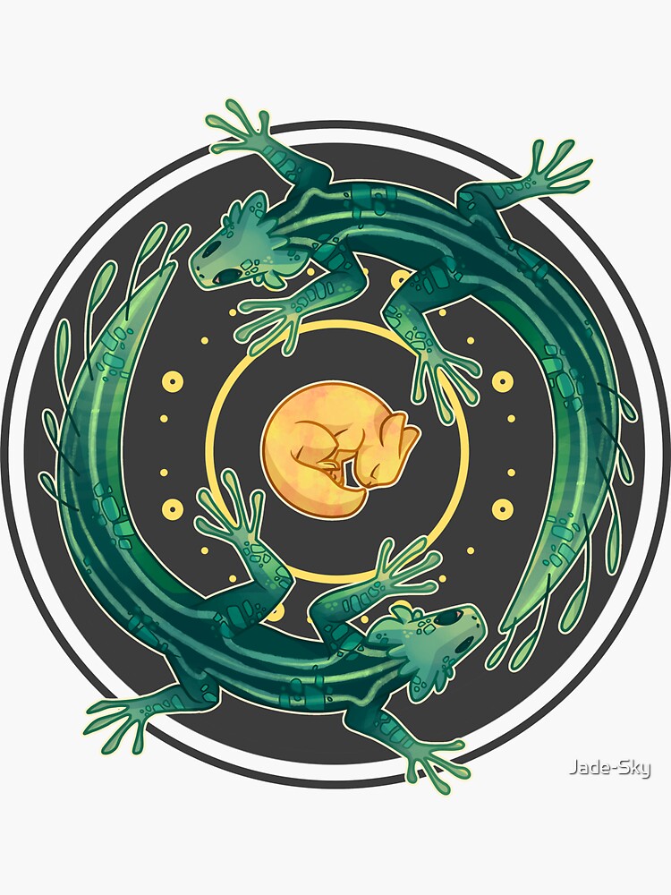 "Monk" Sticker for Sale by Jade-Sky | Redbubble