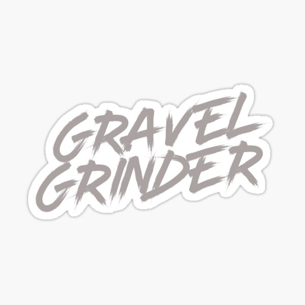"Gravel Grinder" Sticker for Sale by RollingWander | Redbubble