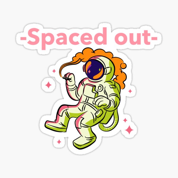 "Spaced out" Sticker by heatedstitches | Redbubble