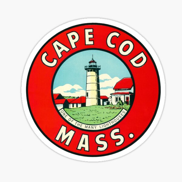 "Vintage Cape Cod" Sticker by historicimage | Redbubble