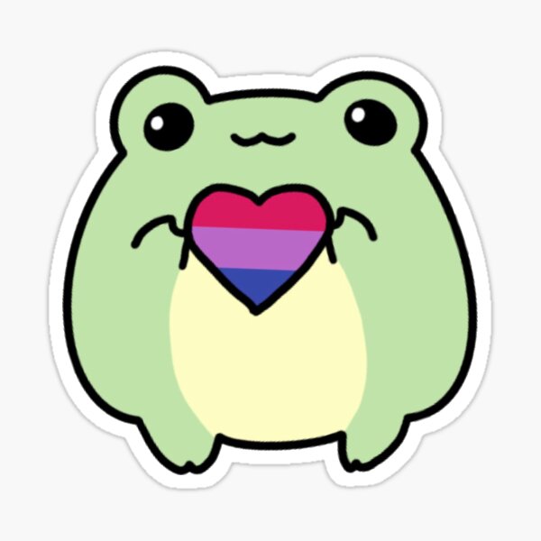 "Pride Frogs: Bisexual Flag" Sticker for Sale by GoetzRae | Redbubble