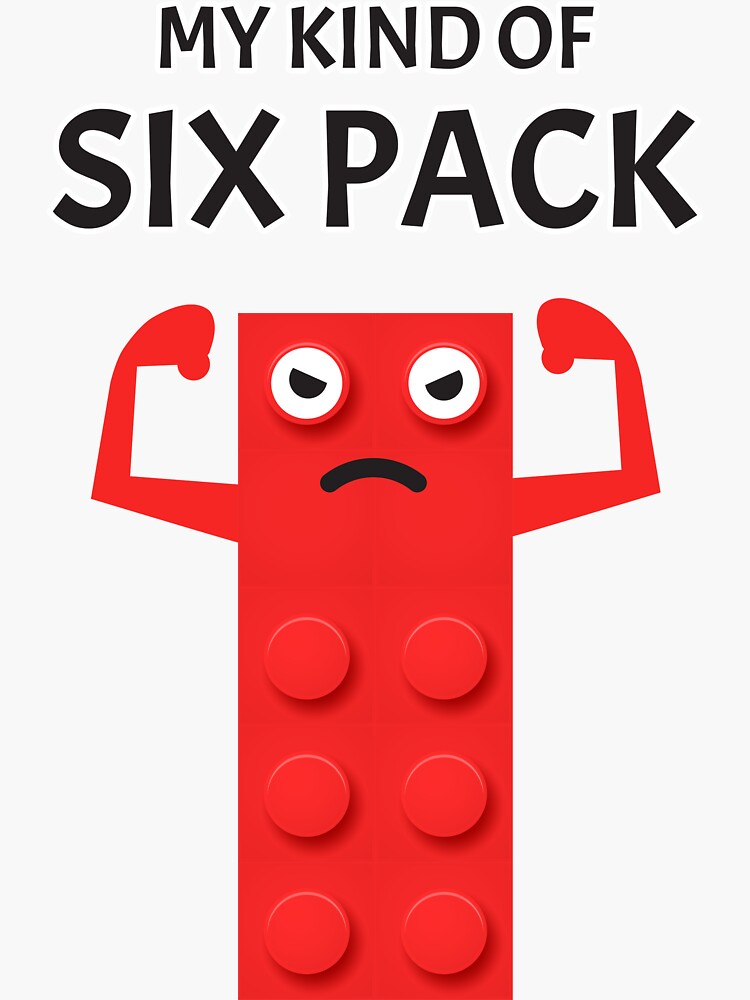 "My kind of SIX PACK" Sticker for Sale by atihca | Redbubble