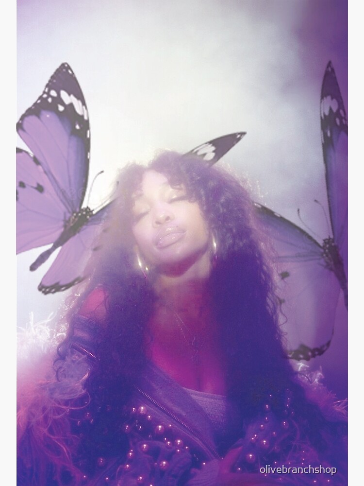 "SZA Butterfly Poster" Poster for Sale by olivebranchshop | Redbubble