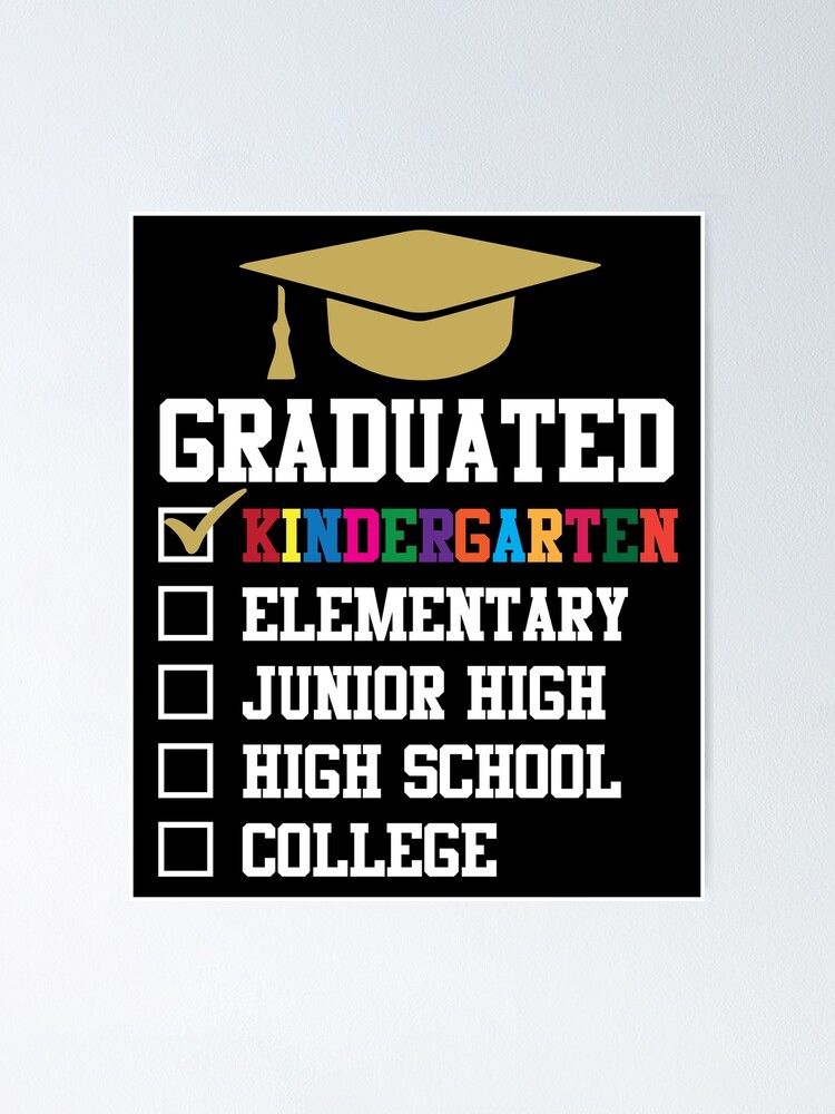 "Kindergarten Graduate | Preschool Class Graduation" Poster by ...