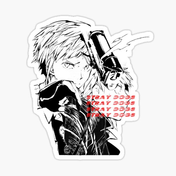 "Bungo Stray Dogs ''GUNPOINT'' V1 Manga Anime " Sticker by riventis66 ...