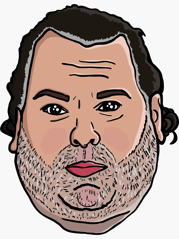 "Crying Big Ed" Sticker by ICanToteIt | Redbubble
