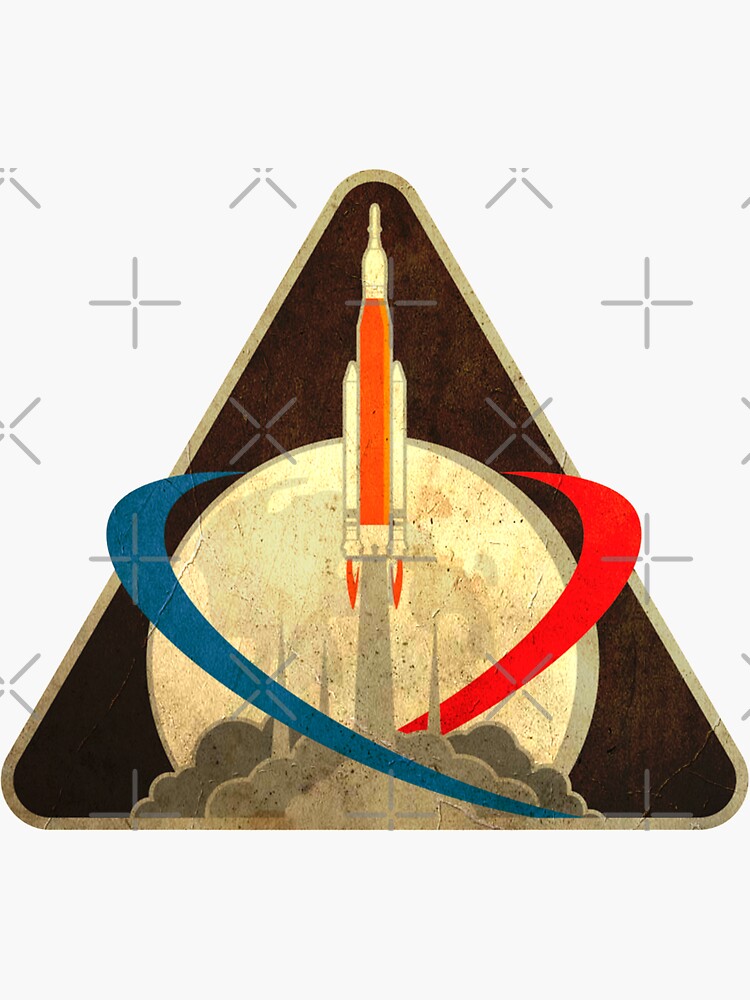 "Artemis 1 mission patch patch - vintage look" Sticker for Sale by ...