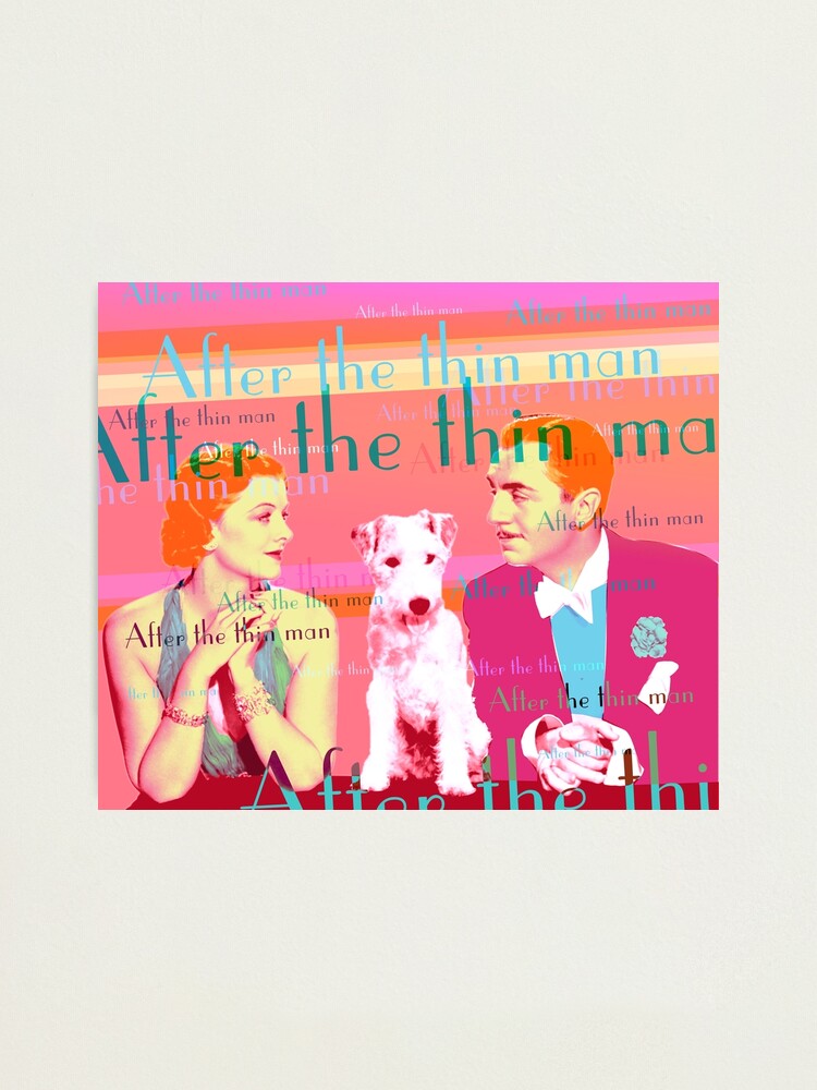 Lámina fotográfica «Después del actor del hombre delgado, con William Powell y Myra Loy y el ...